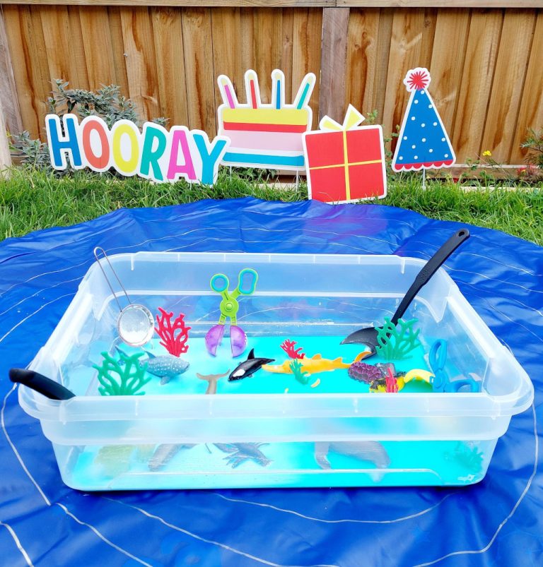 Gooey Sea Animals: Sensory Bin for Preschoolers - Fun Kids' Birthday ...